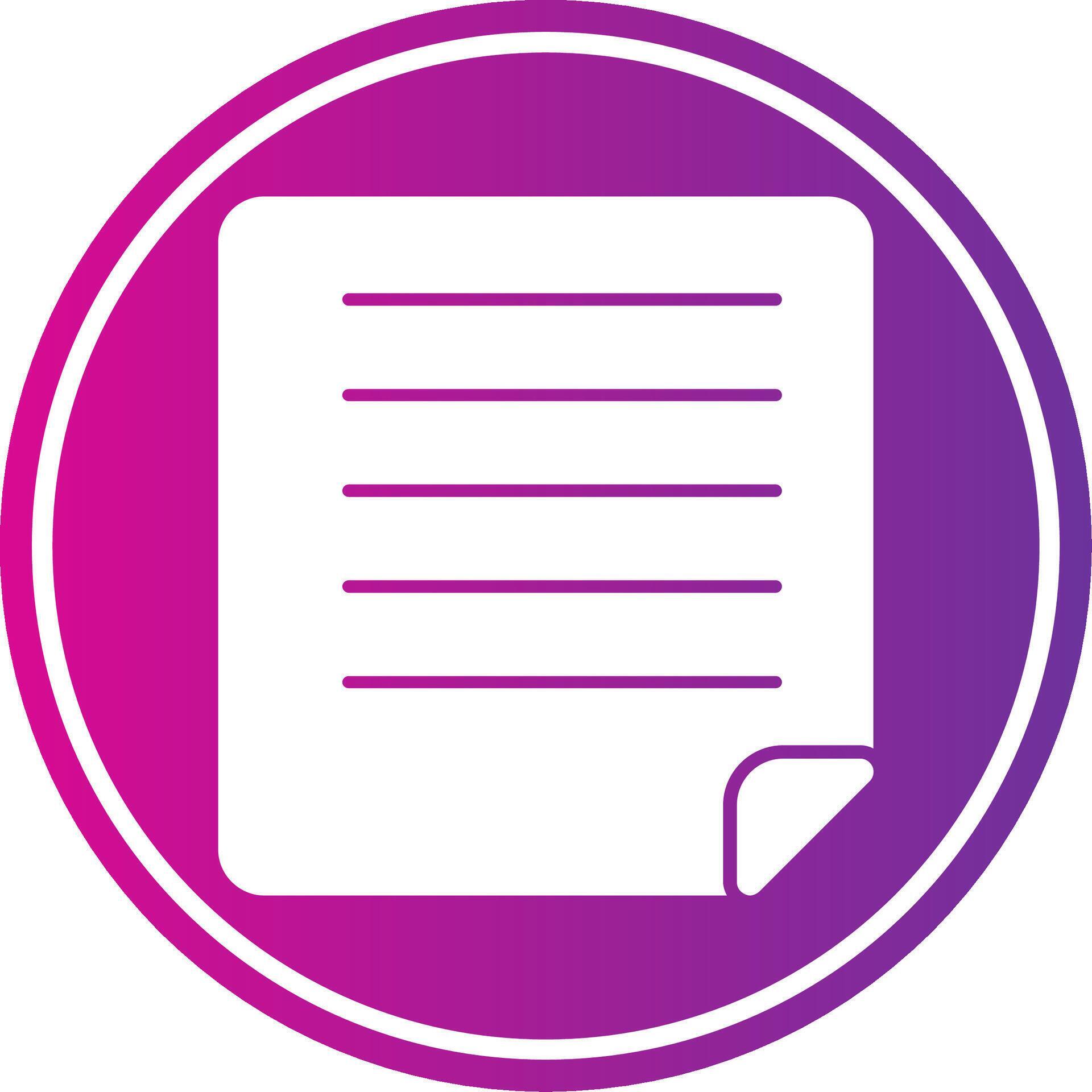 Document Circle Gradient 67146072 Vector Art at Vecteezy