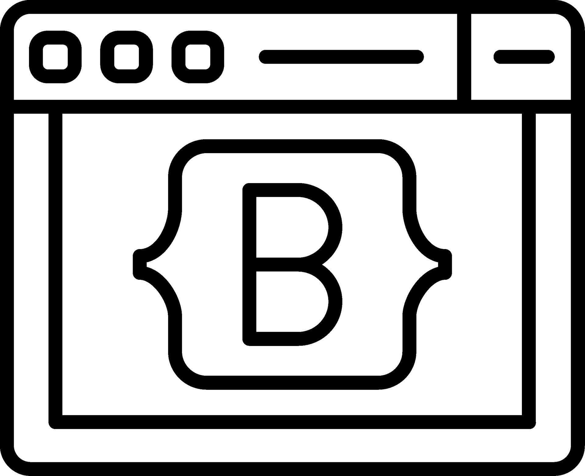 Bootstrap CSS Toolkit Icon 67203480 Vector Art at Vecteezy