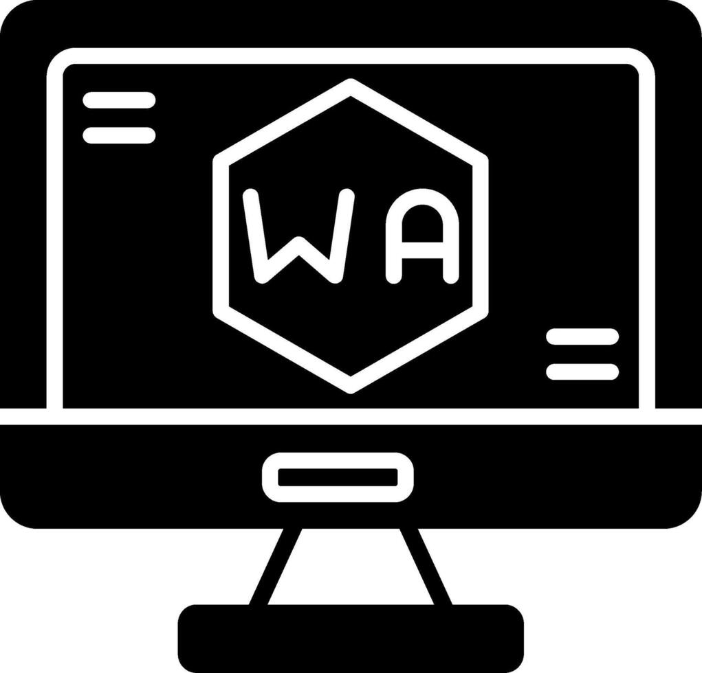 WebAssembly Script Icon Glyph 67207489 Vector Art at Vecteezy