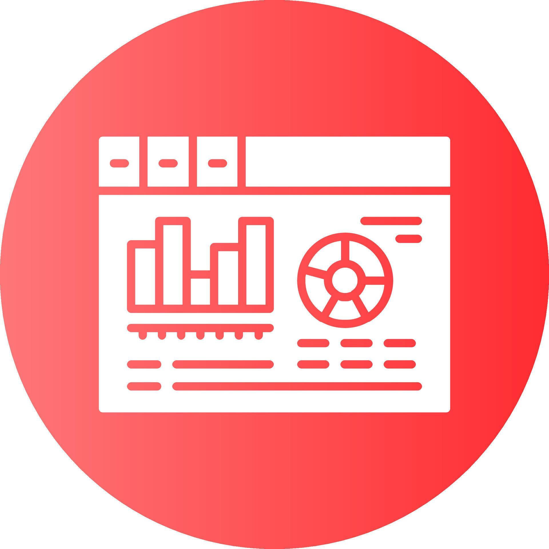 Mobile app analytics Circle Gradient Style Icon 67211995 Vector Art at ...