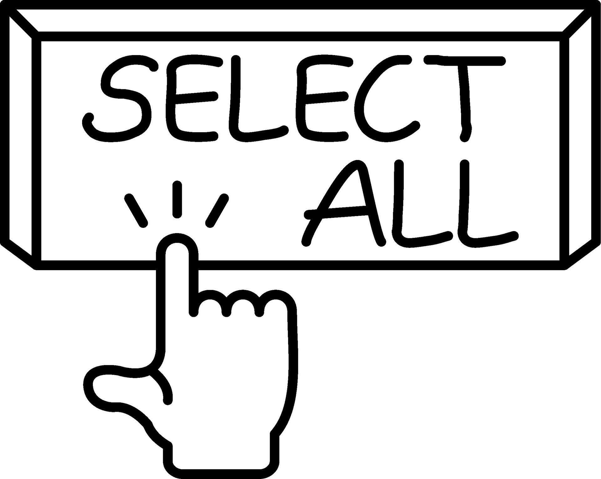 Select All Items Option 67266607 Vector Art at Vecteezy