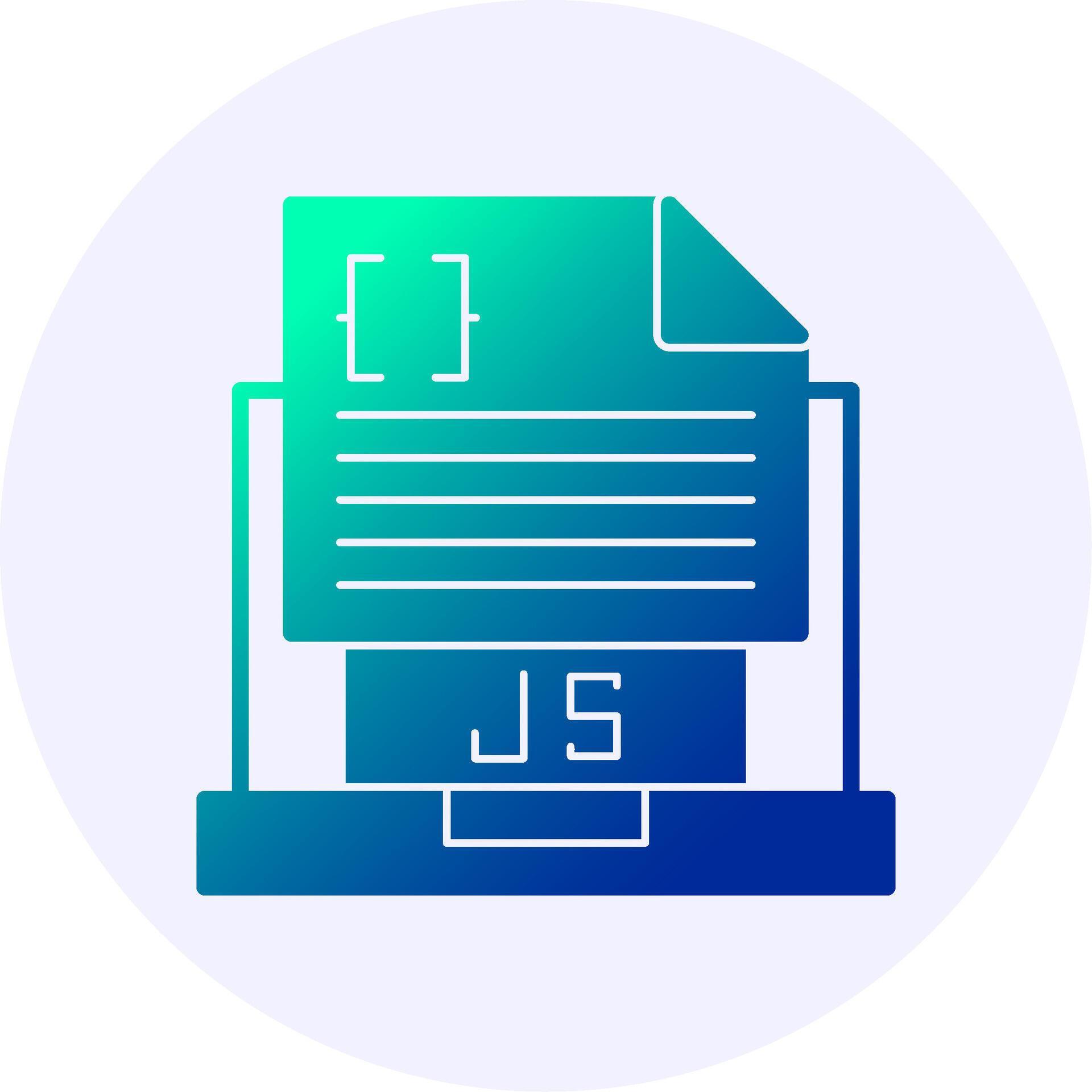 JavaScript File Gradient Icon 67273527 Vector Art at Vecteezy
