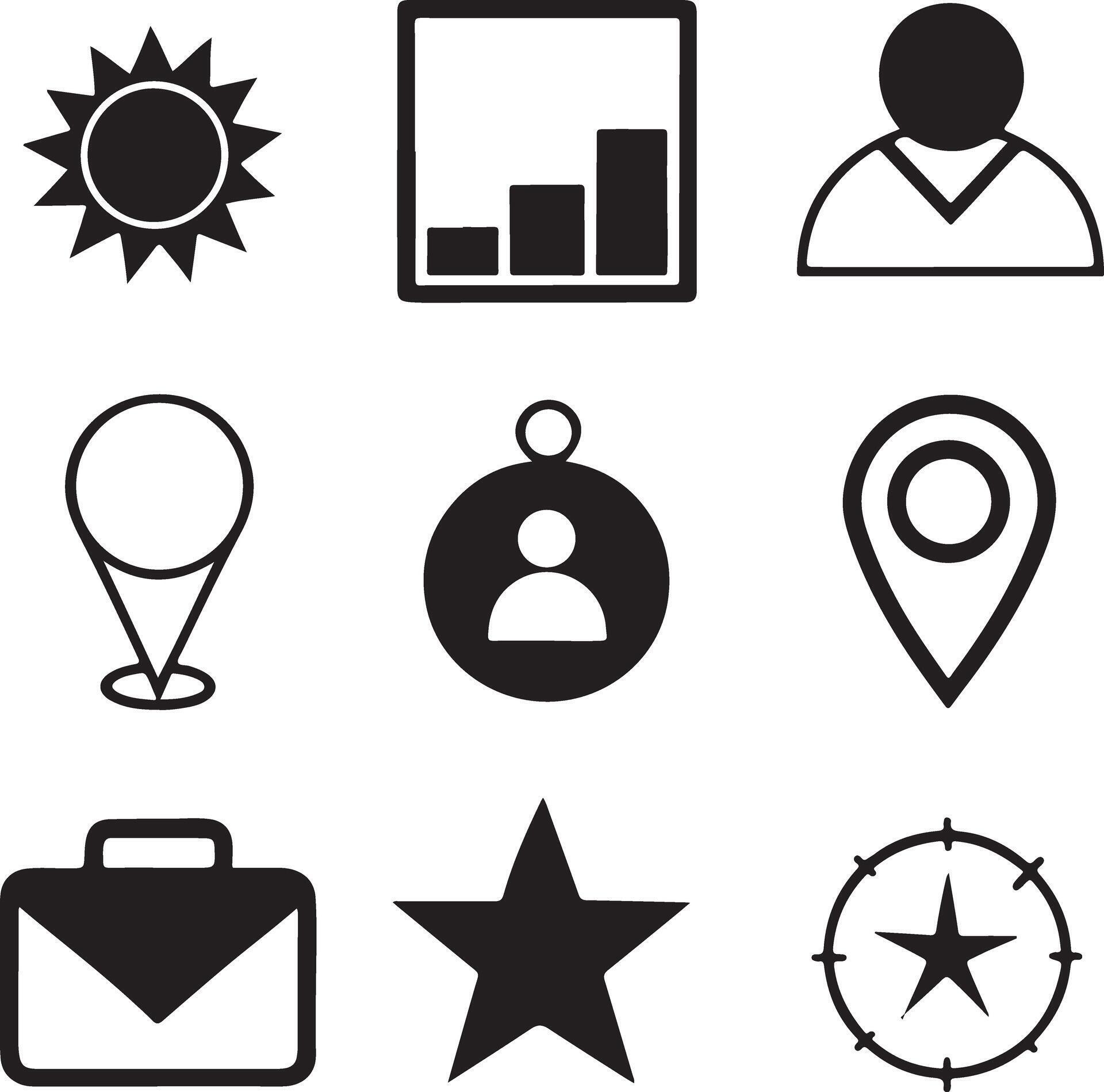 Minimalist Icons Set for Web and App Design 67280027 Vector Art at Vecteezy