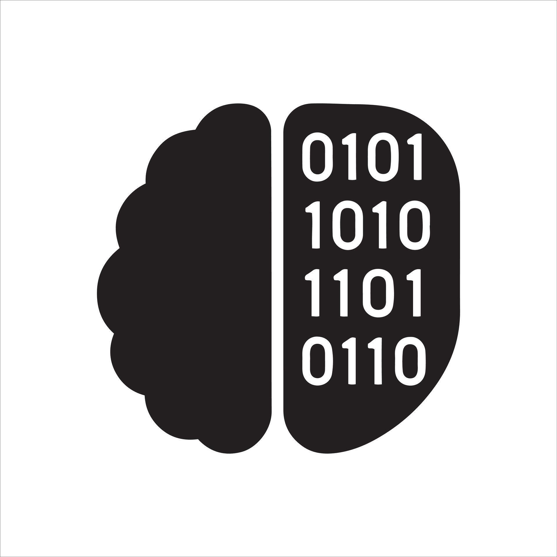 Abstract binary code brain ai illustration 67346466 Vector Art at Vecteezy