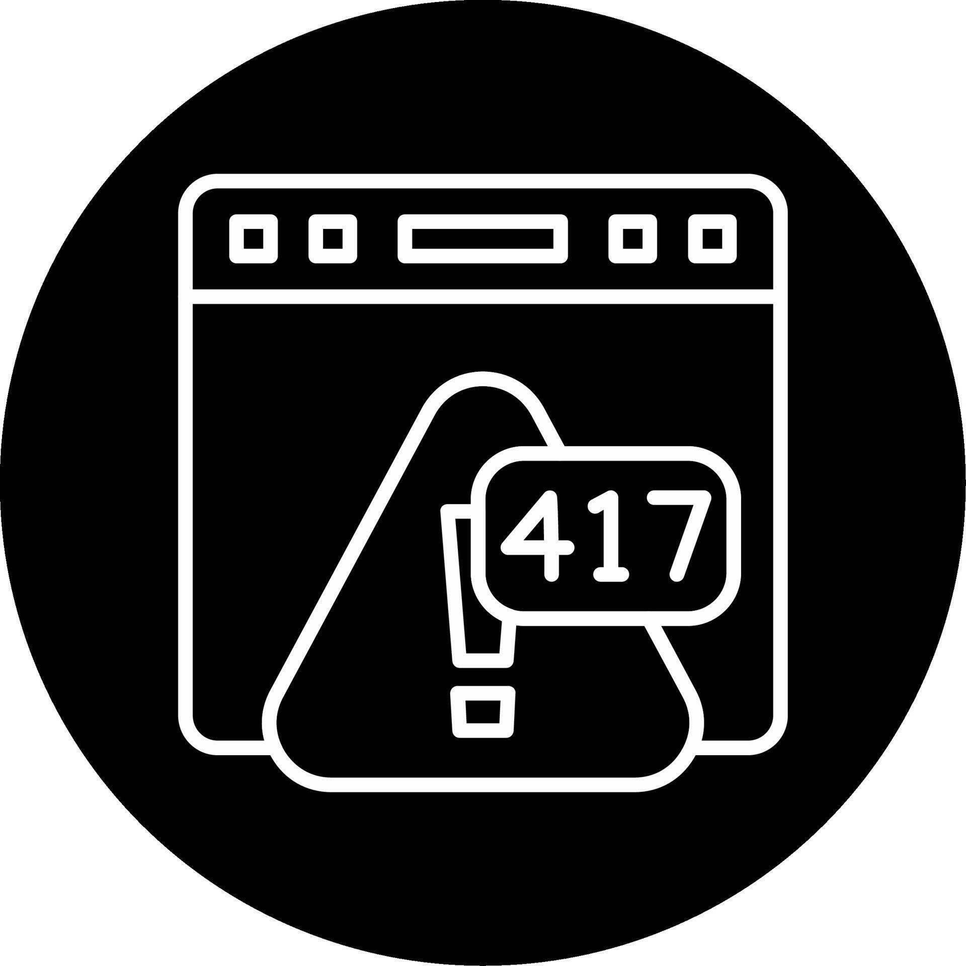 Error 417 Expectation Failed Error Line Circle Inverted 67348592 Vector Art at Vecteezy