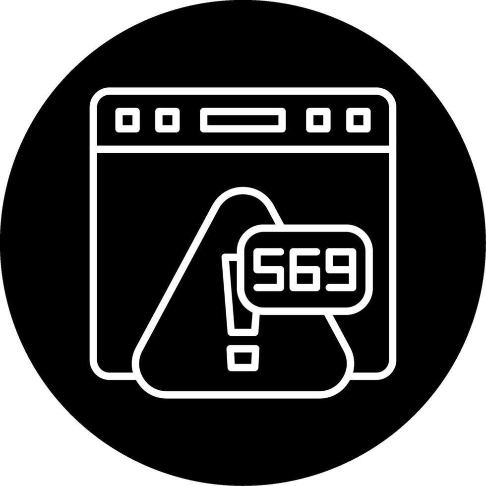 Error 569 Invalid API Key Error Line Circle Inverted 67350415 Vector ...