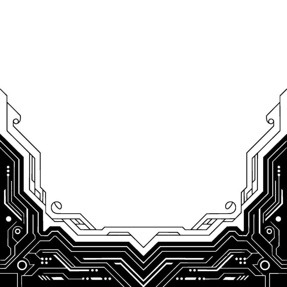 Abstract Circuit Board Frame Minimalist Tech Background 67373022