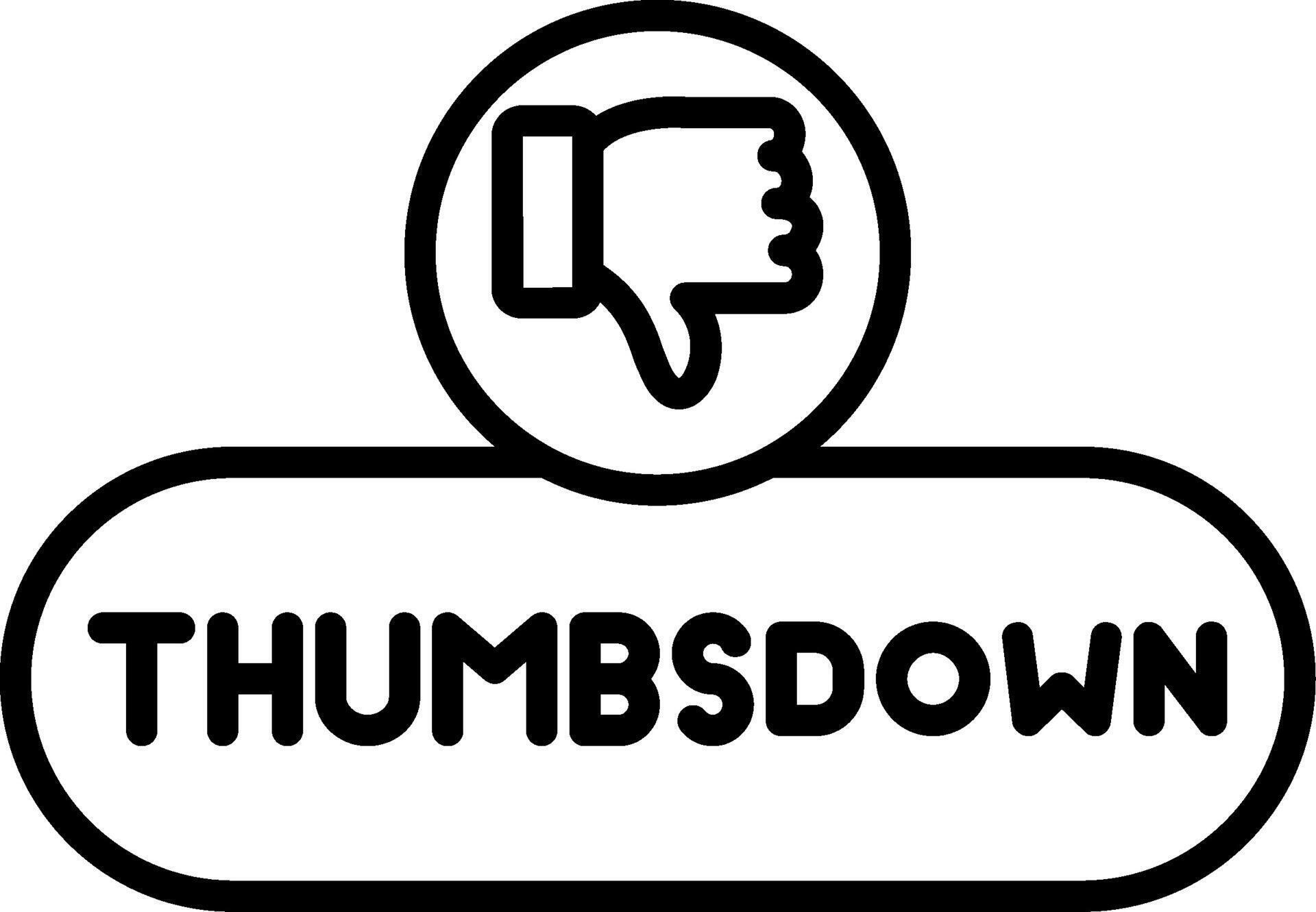 Thumbs Down Feedback Button 67387274 Vector Art at Vecteezy