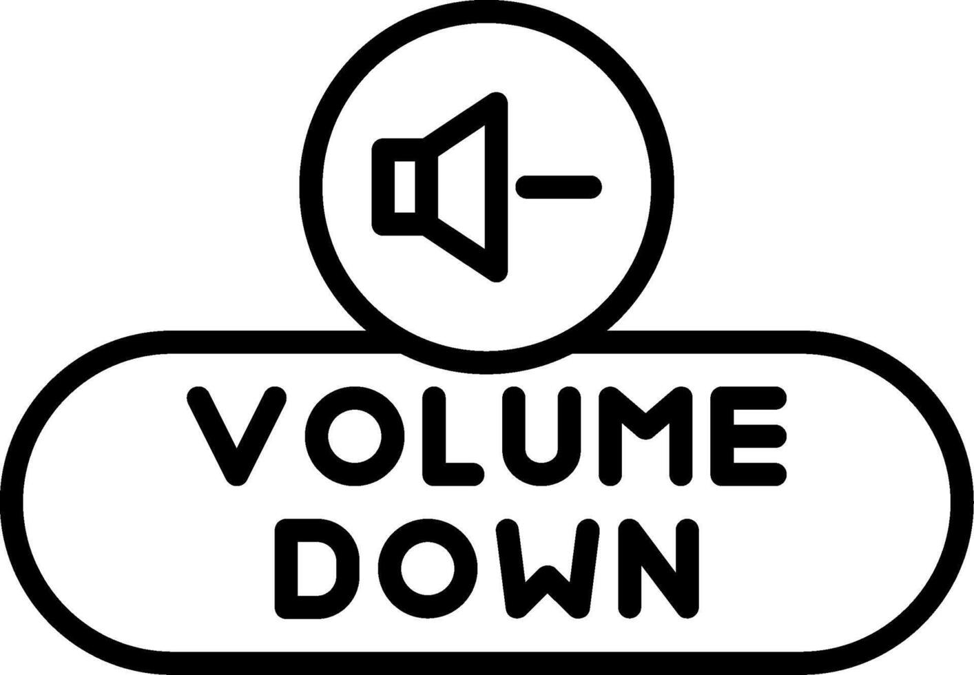 Decrease Volume Button 67387309 Vector Art at Vecteezy