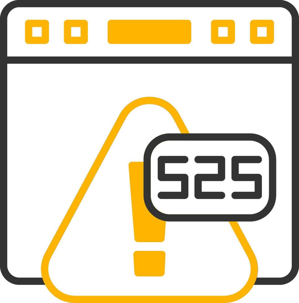 Error 525 SSL Handshake Failed Line Two Color 67432187 Vector Art at ...
