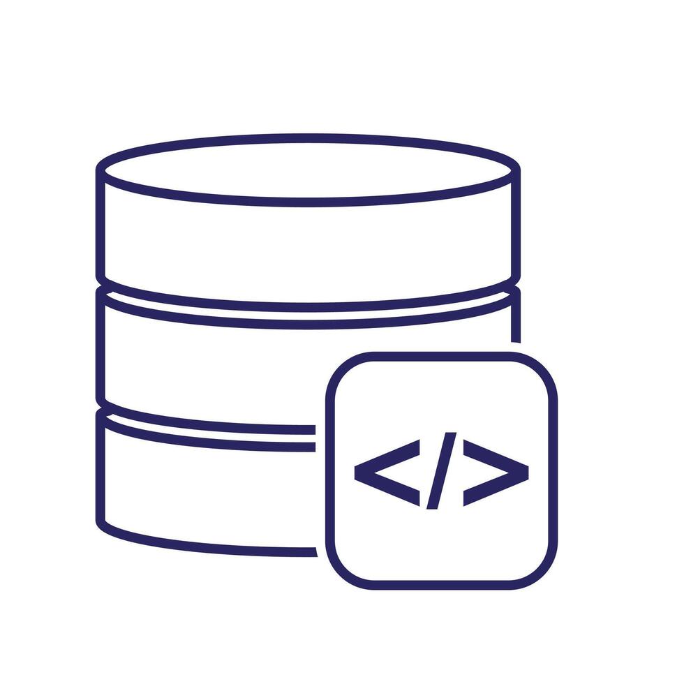 Optimization icon. Database Optimization. Database stack with ...