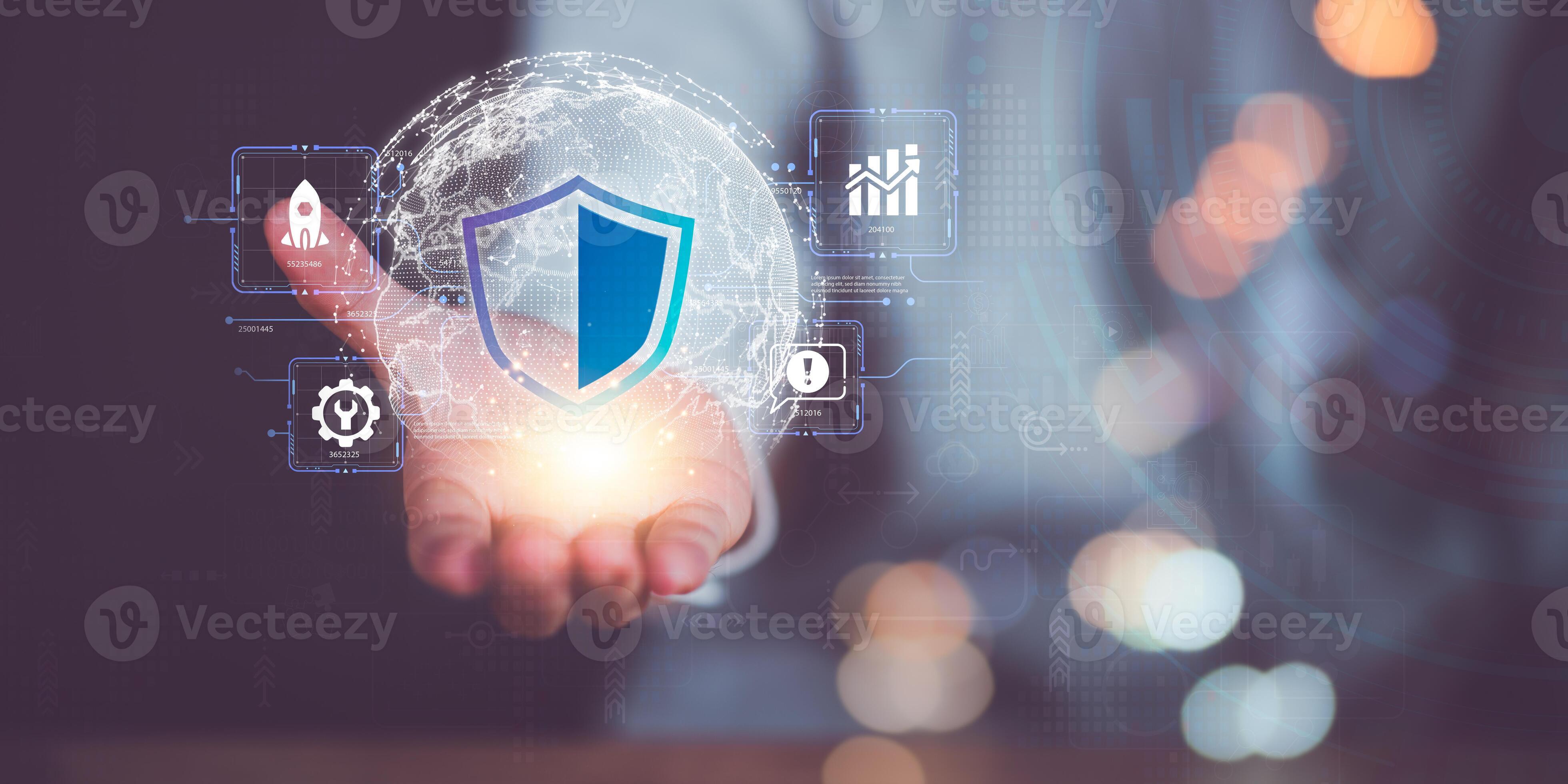 Protecting Data From Thef Data Protection Concept And Secure Internet Security Accesscyber