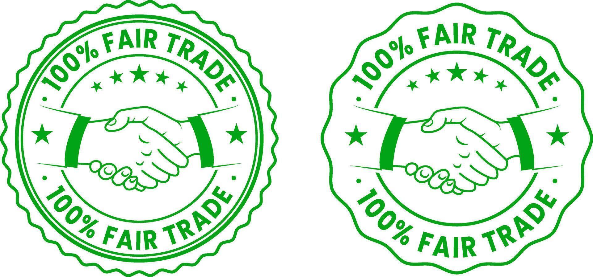 100 fair trade logo 67450700 Vector Art at Vecteezy