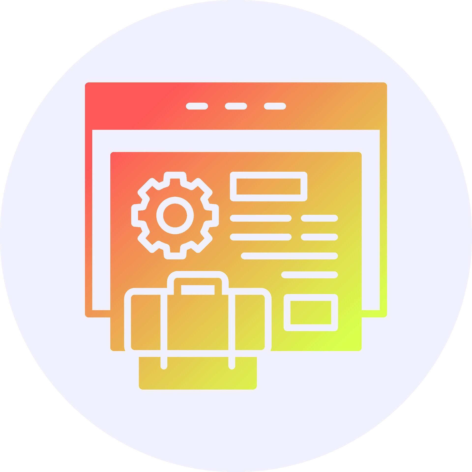 Portfolio Icon Minimal Gradient Style 67497895 Vector Art at Vecteezy