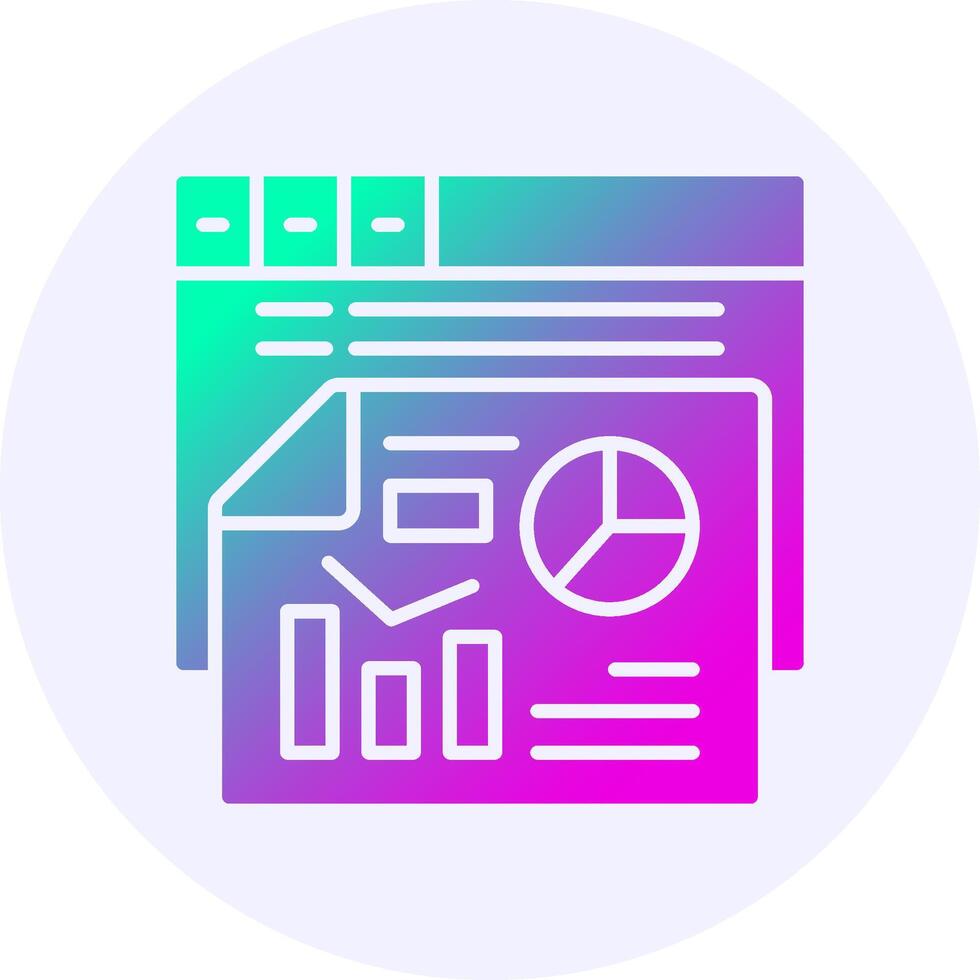 Data analysis Circle Icon Minimal Gradient Style 67498199 Vector Art at Vecteezy