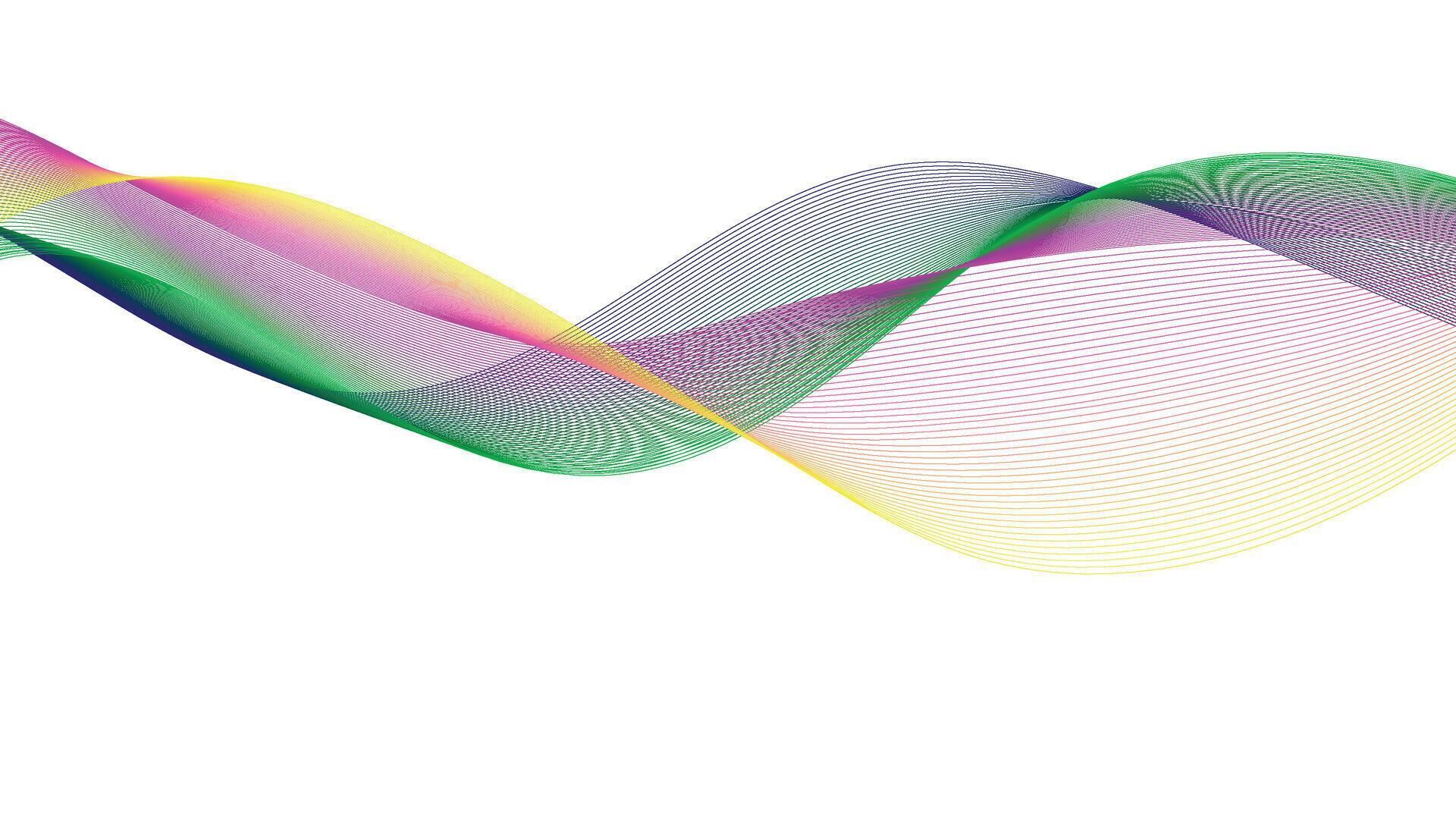 Smooth Multicolor Abstract Wave Background with Gradient Lines 67502881 ...