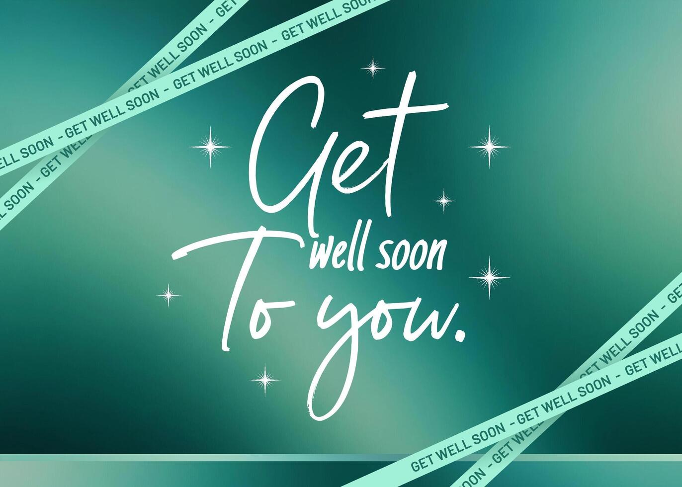 Get Well Soon Card Template Landscape Version 67503444 Modelo
