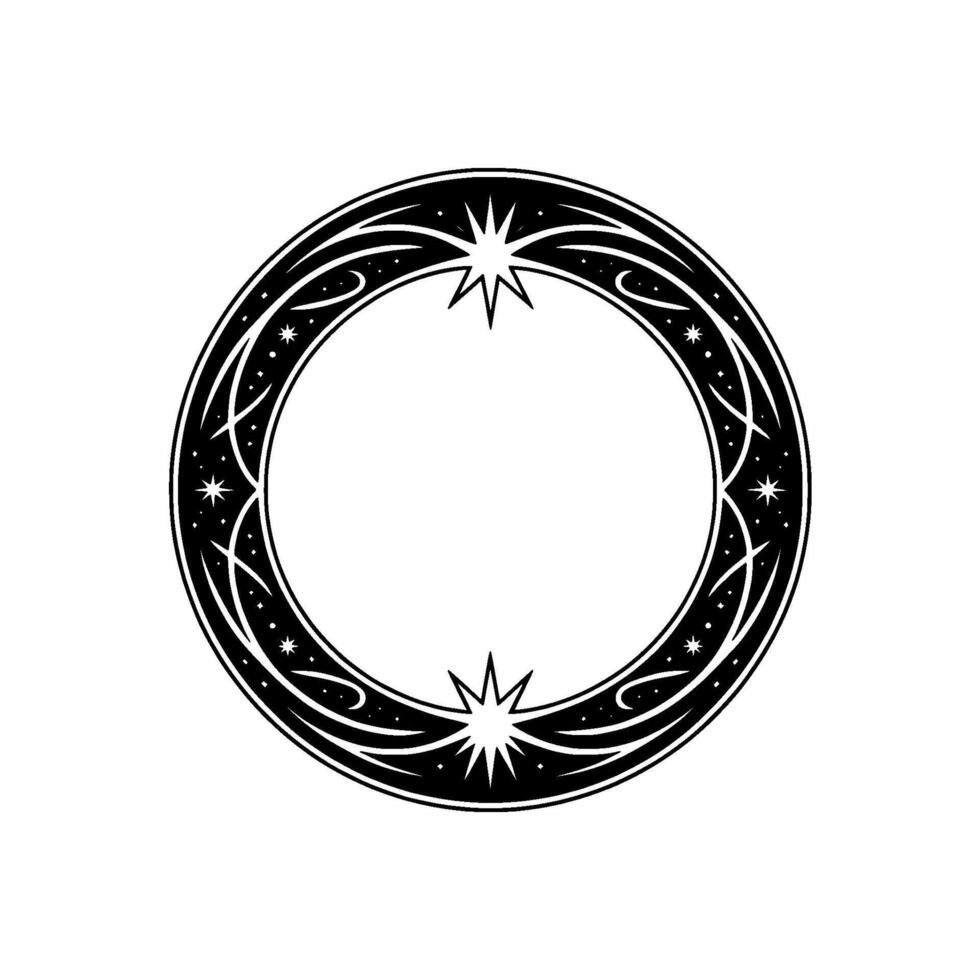 Celestial Border Intricate Star Ornament Frame 67508641 Vector Art at Vecteezy