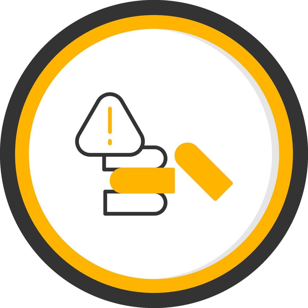 Overflow Error in Calculation Line Two Color Circle 67511673 Vector Art ...