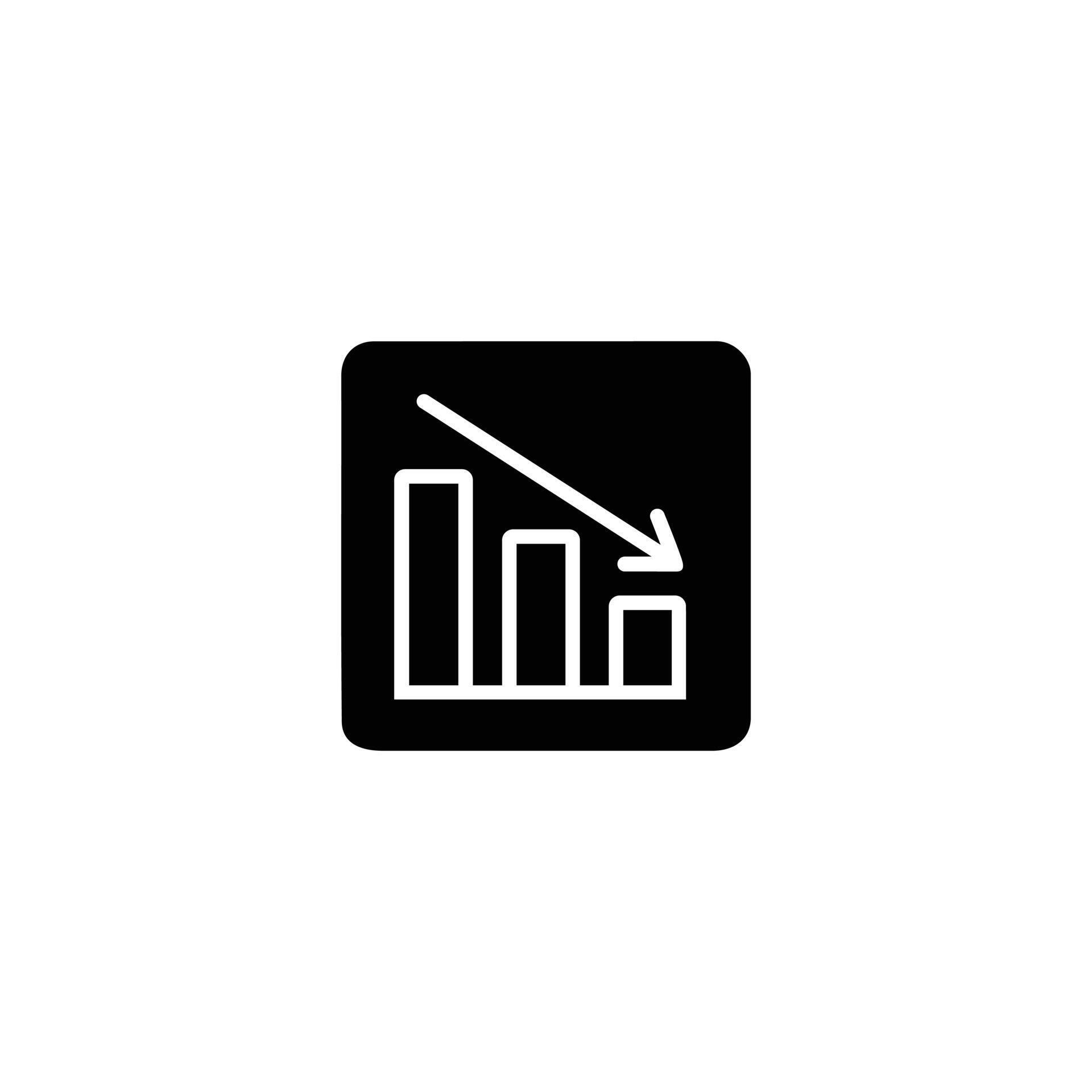 Solid Decreasing Stats Chart Icon 67568755 Vector Art at Vecteezy