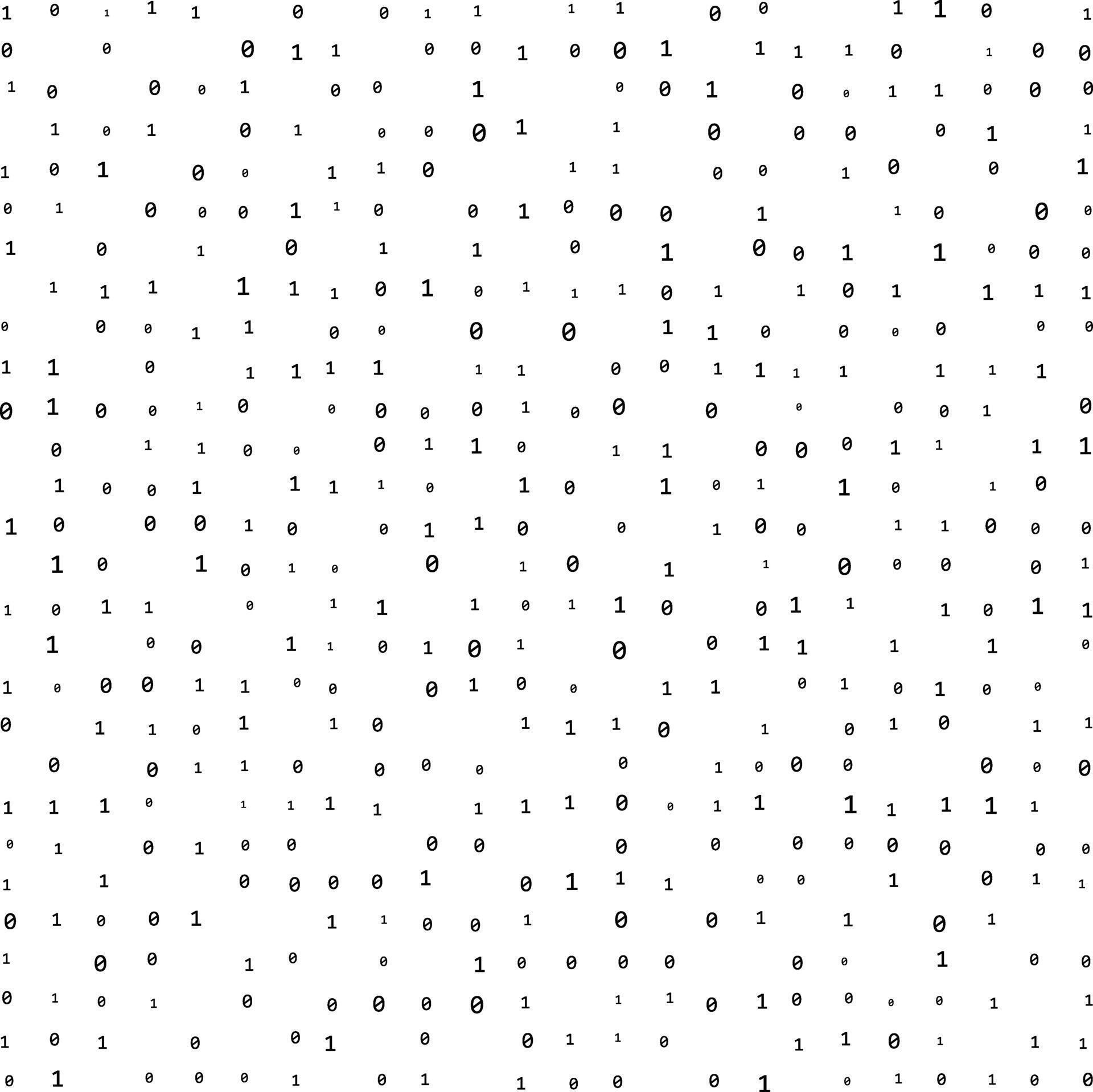 Binary code stream. Computer matrix. Numbers on screen. Binary code. Graphic data, algorithm ...