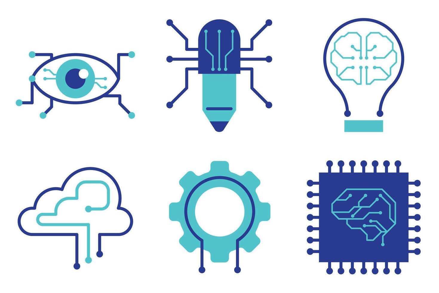 AI and Machine Learning Technology Icons 67608244 Vector Art at Vecteezy