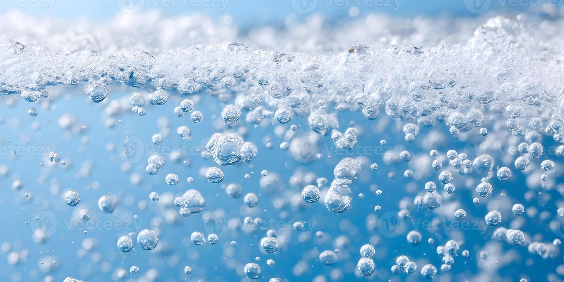 Closeup Sparkling Water Bubbles Texture Blue Background 67654368 Stock Photo at Vecteezy