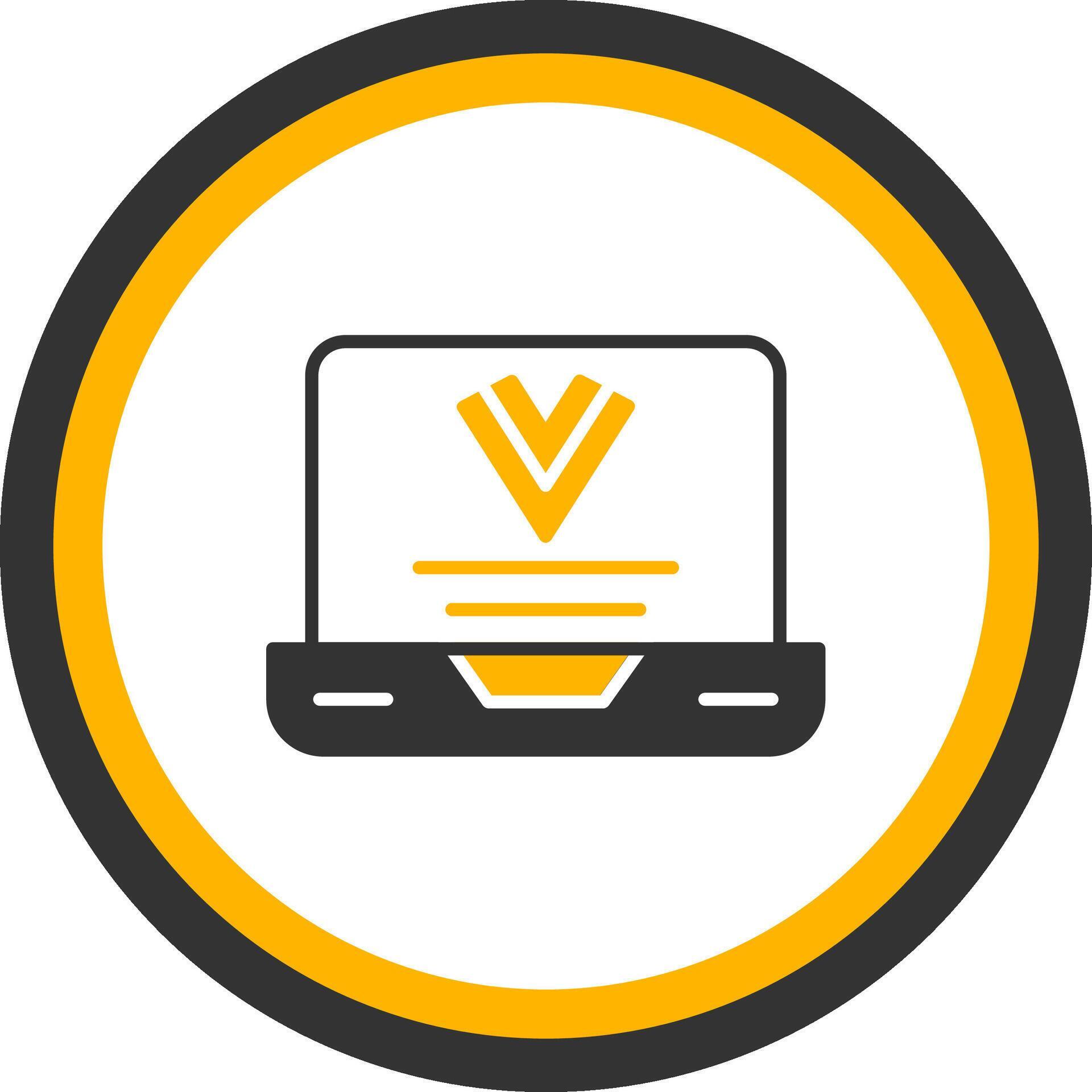 Vue js Web Framework Glyph Two Color Circle 67673872 Vector Art at Vecteezy