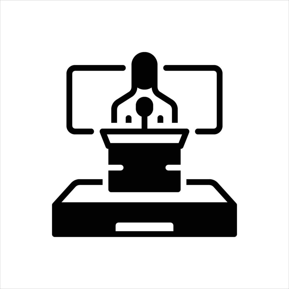 Solid icon host 67678283 Vector Art at Vecteezy