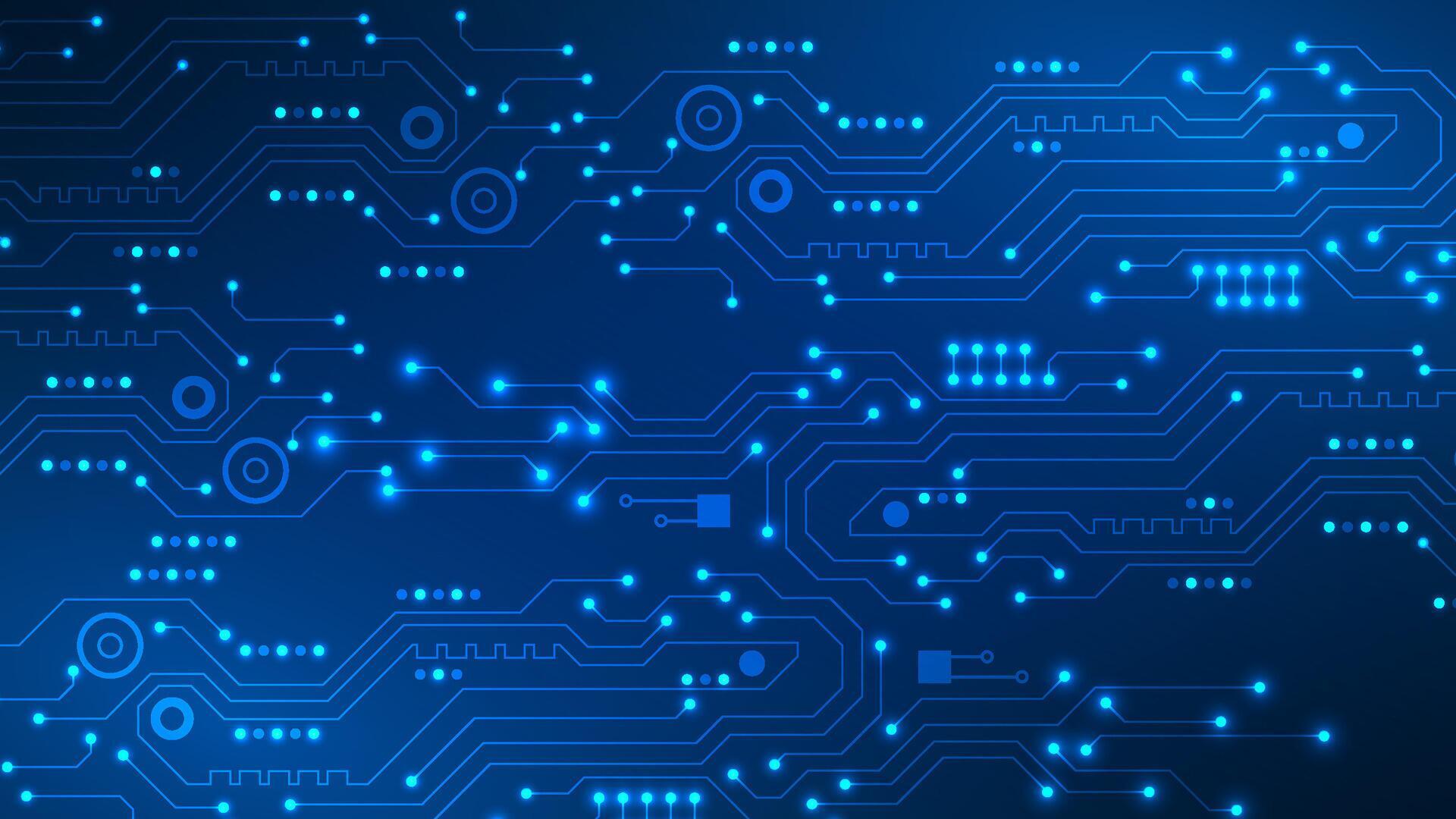 Digital Technology Circuit Background Futuristic Abstract Data Concept Design For Network