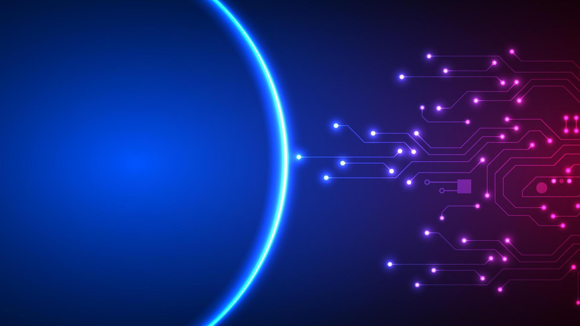 Digital Technology Circuit Background Futuristic Abstract Data Concept Design For Network