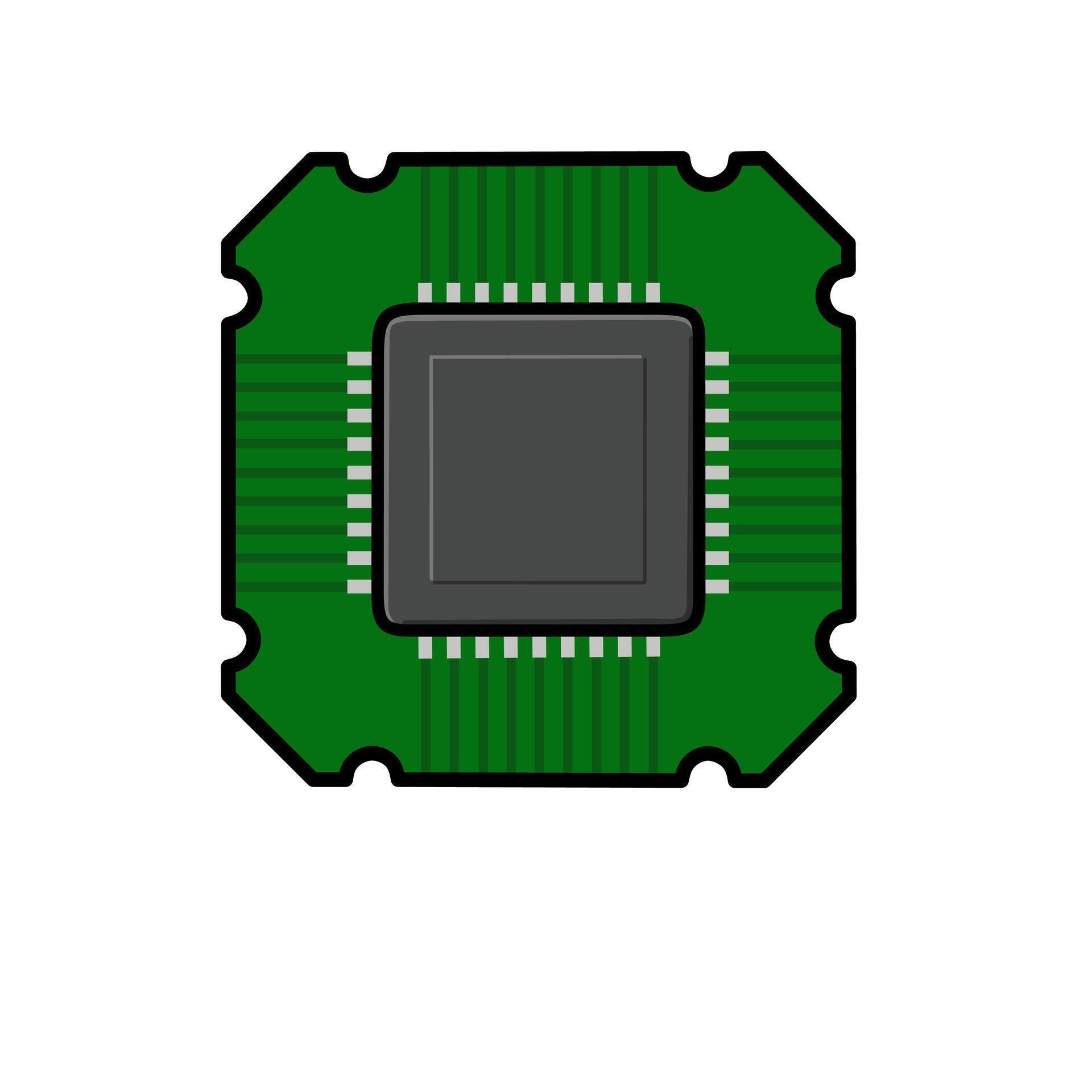 Green Computer Chip Processor Icon 67736848 Vector Art at Vecteezy