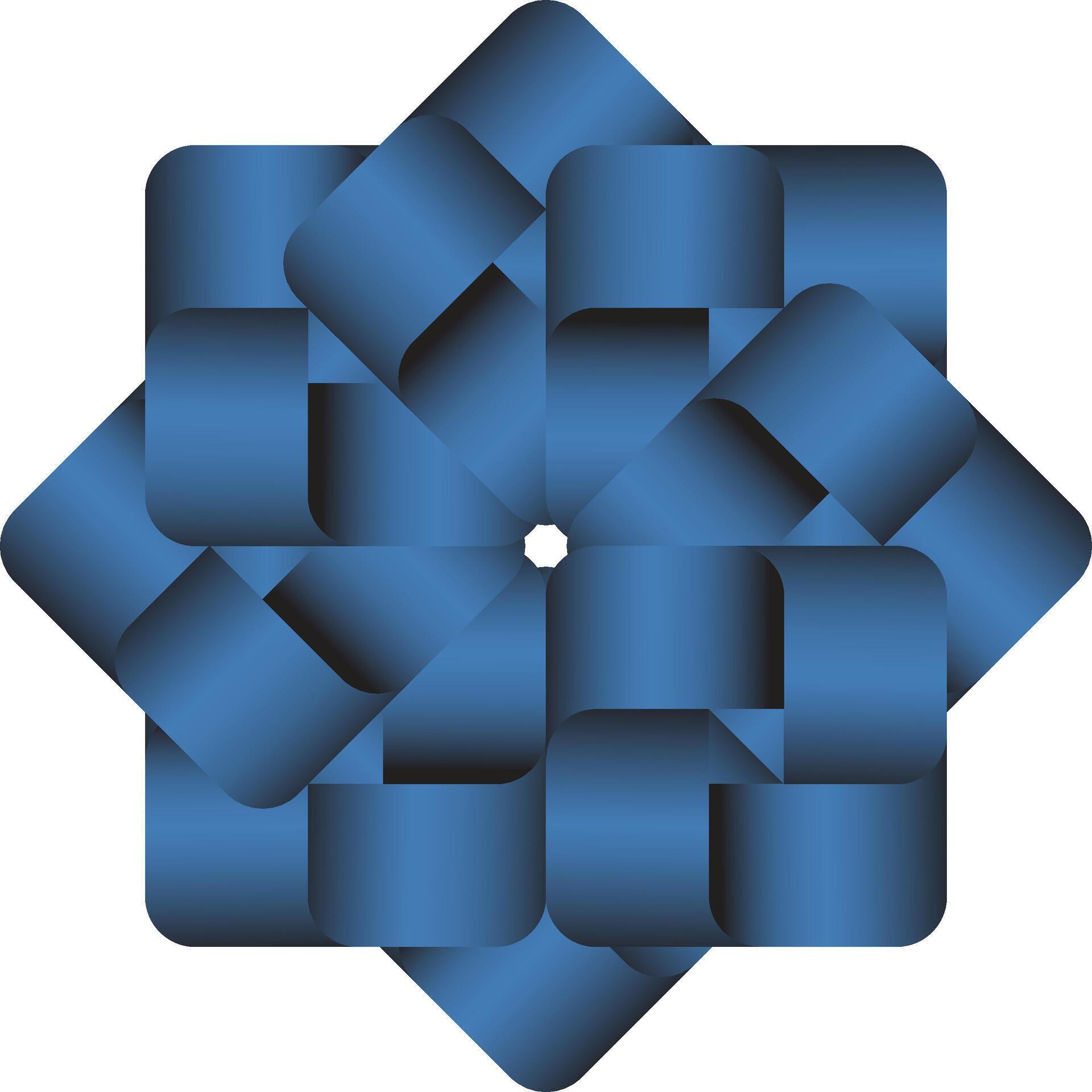 Interlocking Blue Cubes Pattern 67755249 Vector Art at Vecteezy