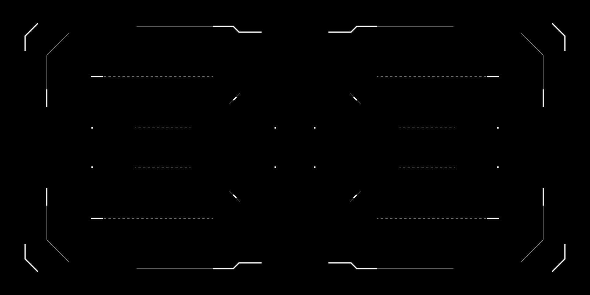 Futuristic HUD interface with glitchy tech UI for drone or sci fi game ...