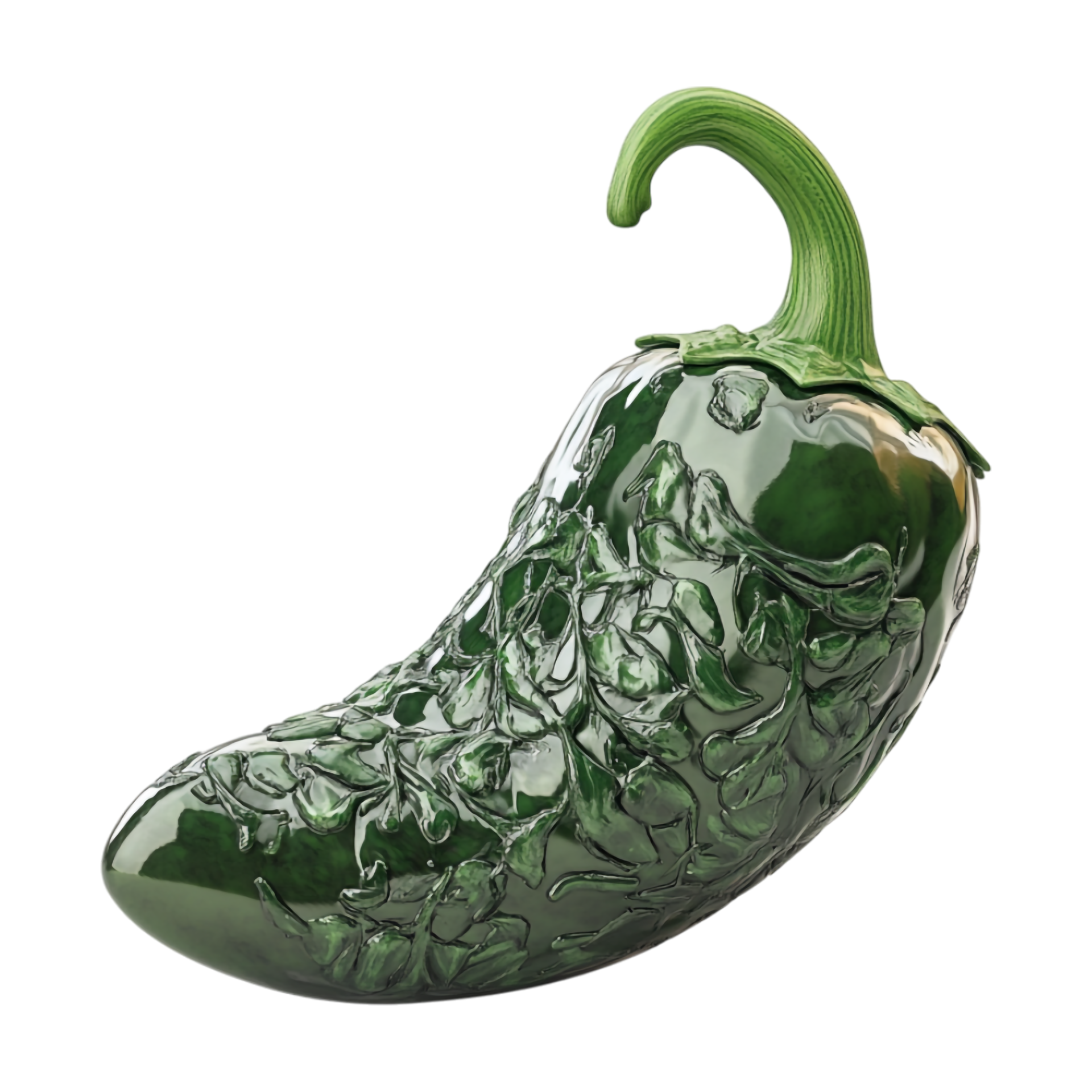 a green chili pepper on a transparent background 67802617 PNG