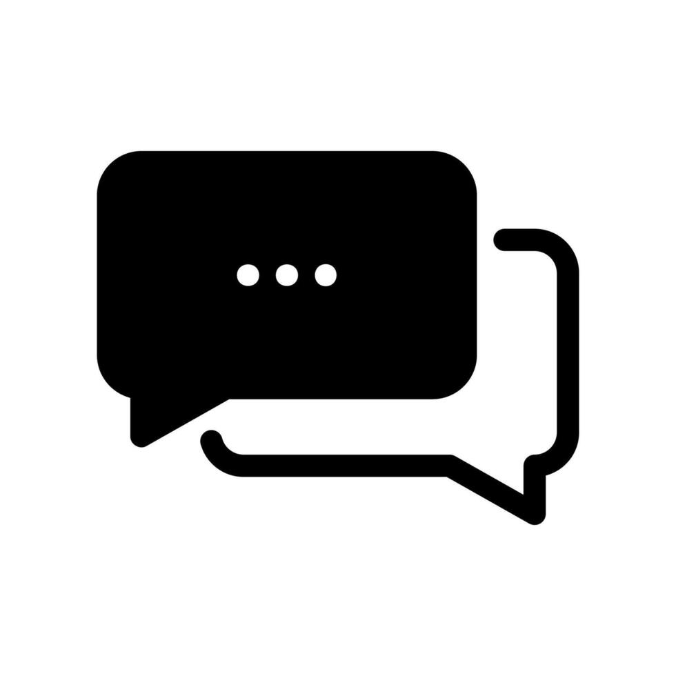 Chat Dialogue Icon with Two Overlapping Speech Bubbles 67888982 Vector Art at Vecteezy