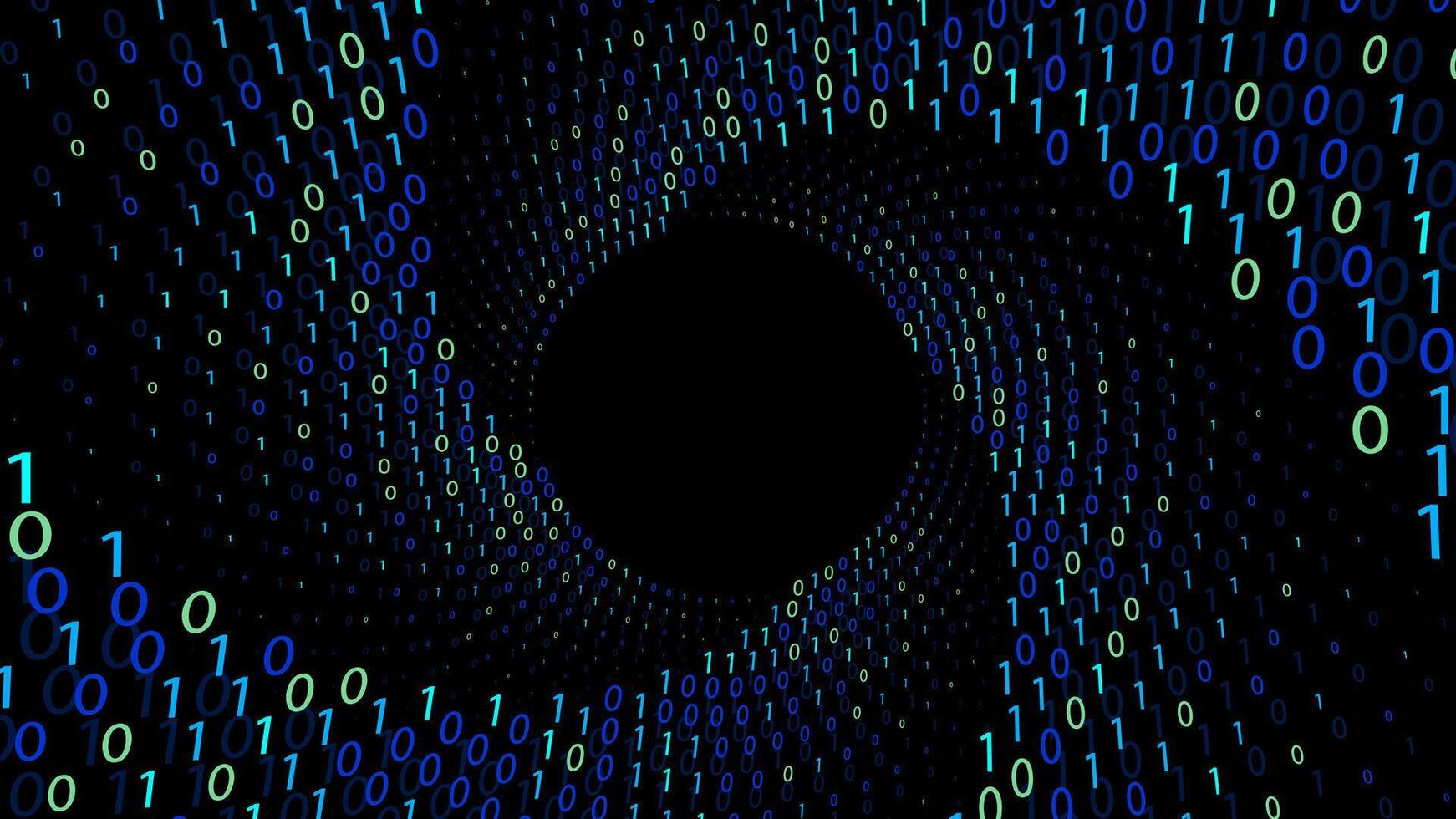 Futuristic background featuring binary code forming a swirling vortex. 67927228 Vector Art at ...