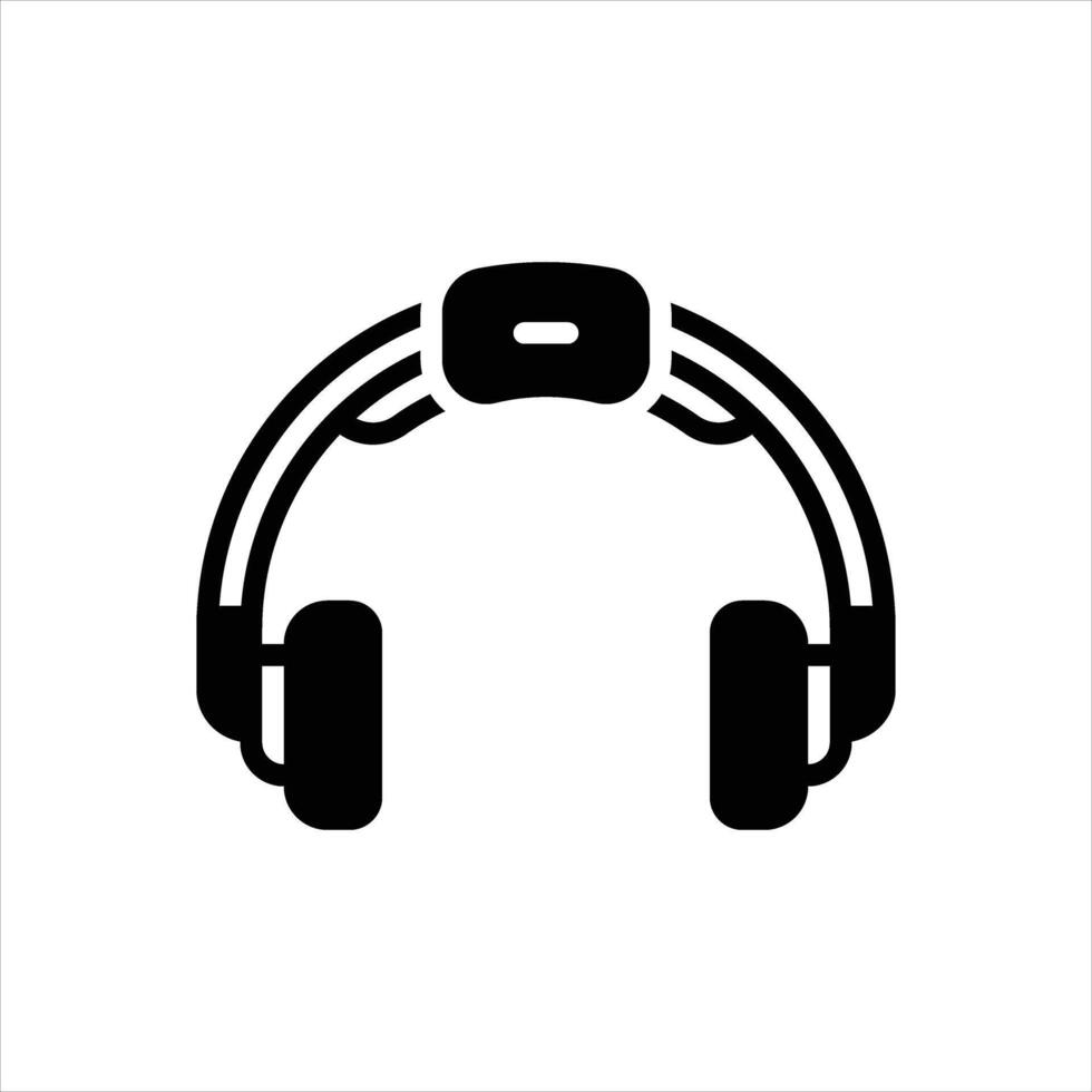 Solid icon headset 68015567 Vector Art at Vecteezy