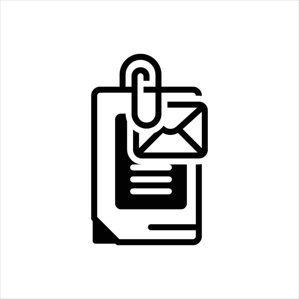 Solid icon attach 68015632 Vector Art at Vecteezy