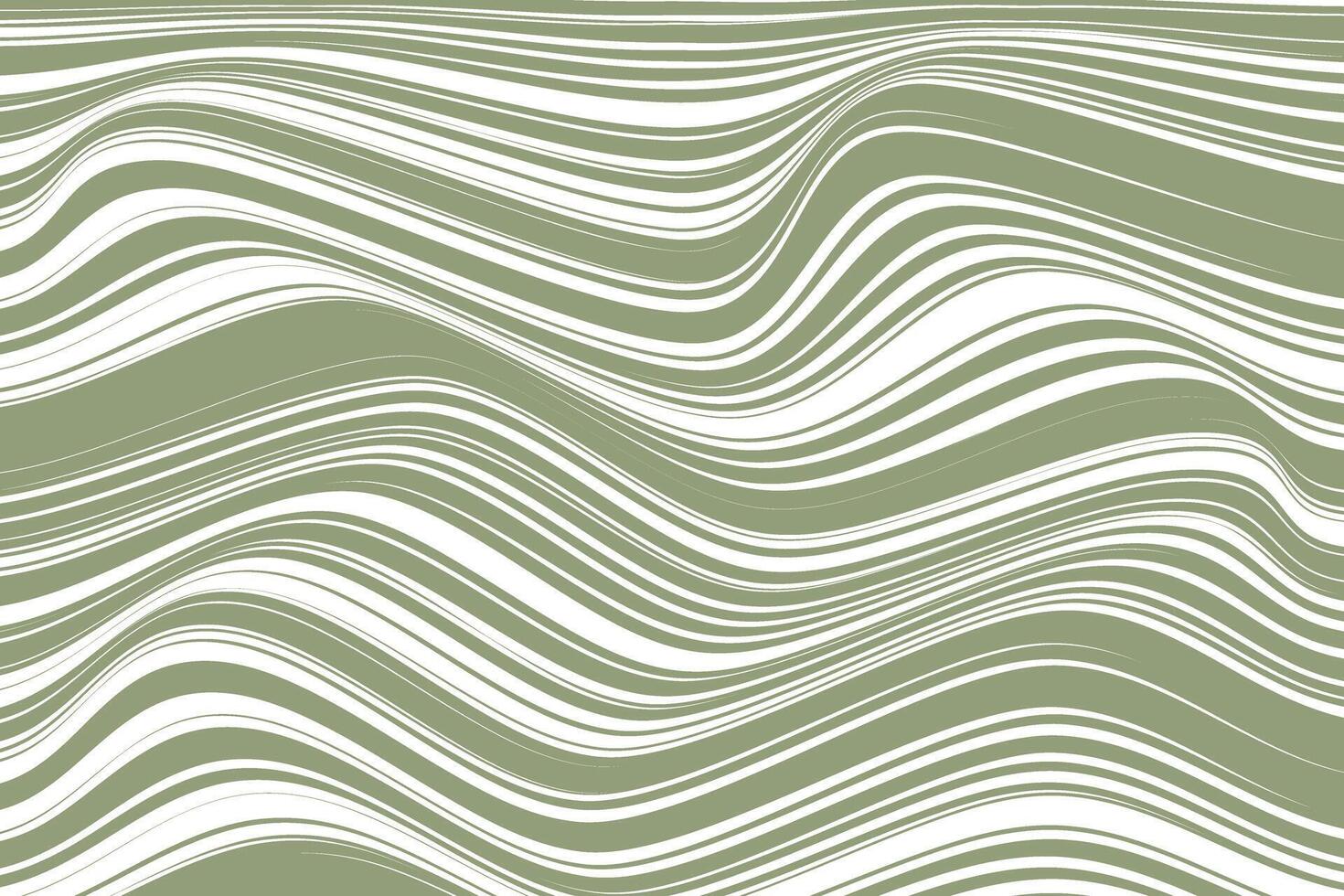 simple abstract light olive ancient color creative geometric thin to thick wavy distort line ...