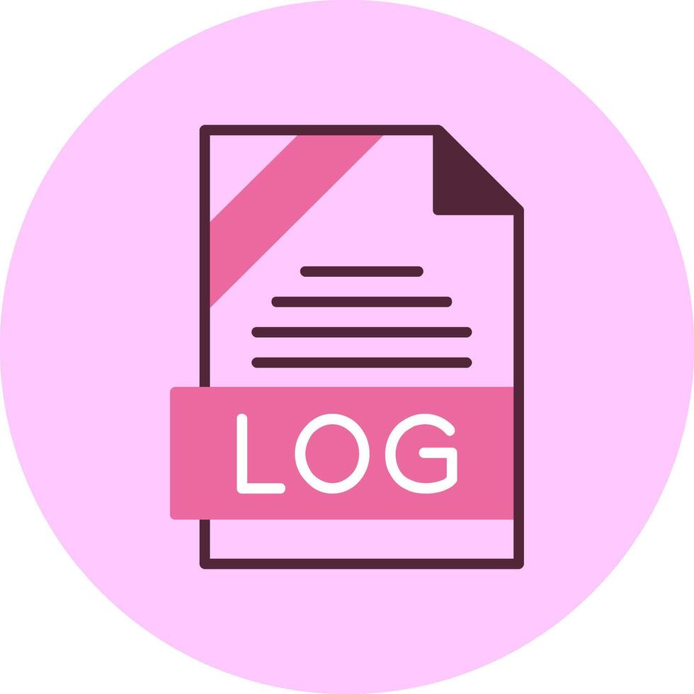LOG Format Minimal Mix Circle Icon 68052780 Vector Art at Vecteezy