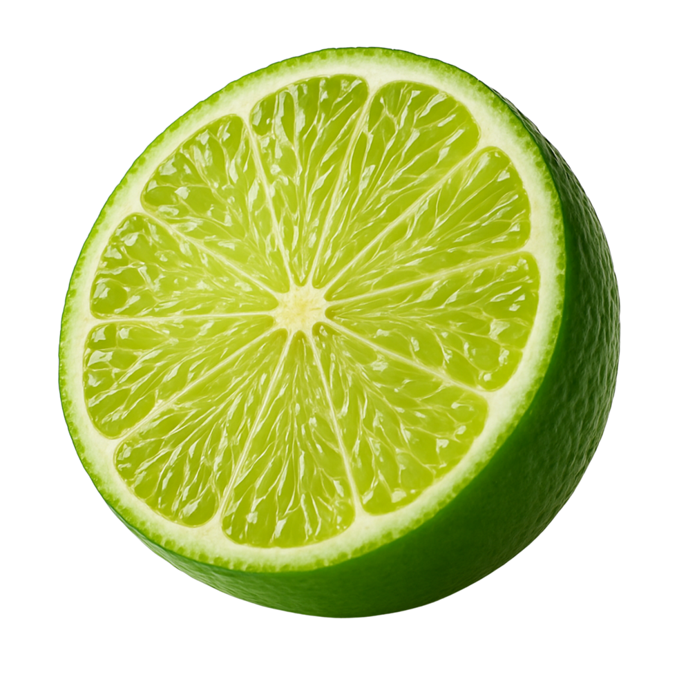 Fresh juicy lime slice isolated on transparent background 68082730 PNG