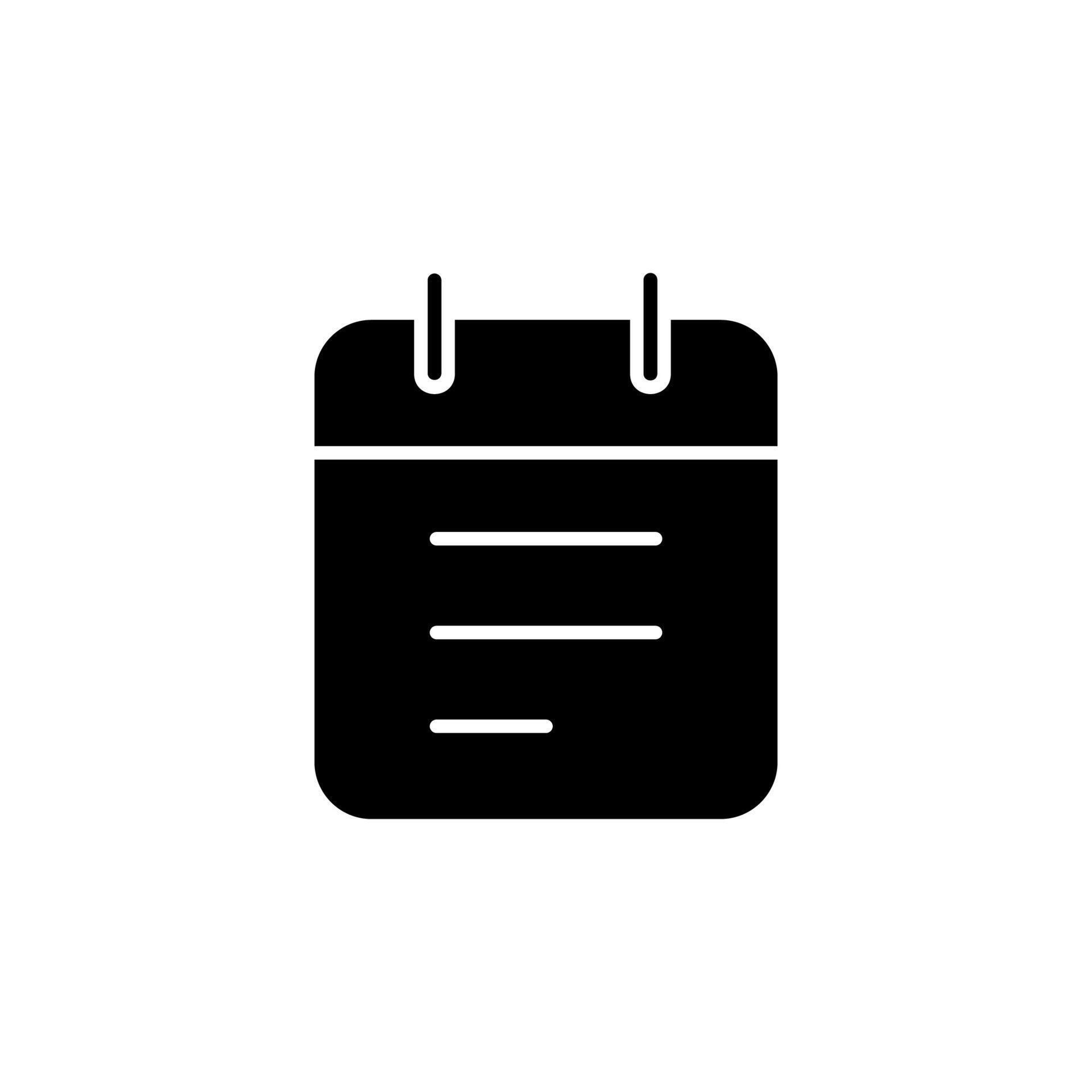 Timetable Schedule Solid Icon for Interface 68103369 Vector Art at Vecteezy