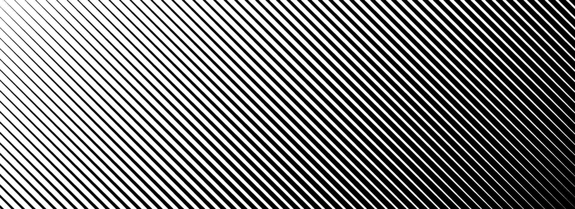 Diagonal line halftone gradation texture. Fade oblique stripe gradient background. Black slant ...
