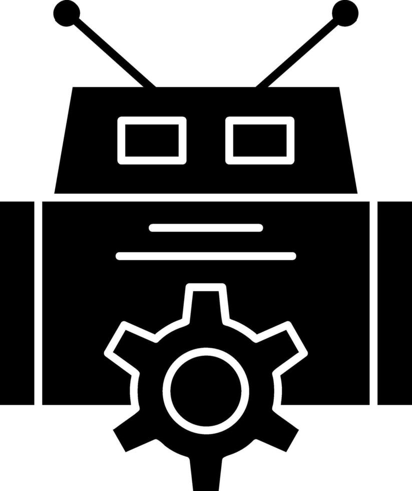 Robot Glyph Icons 68178149 Vector Art at Vecteezy