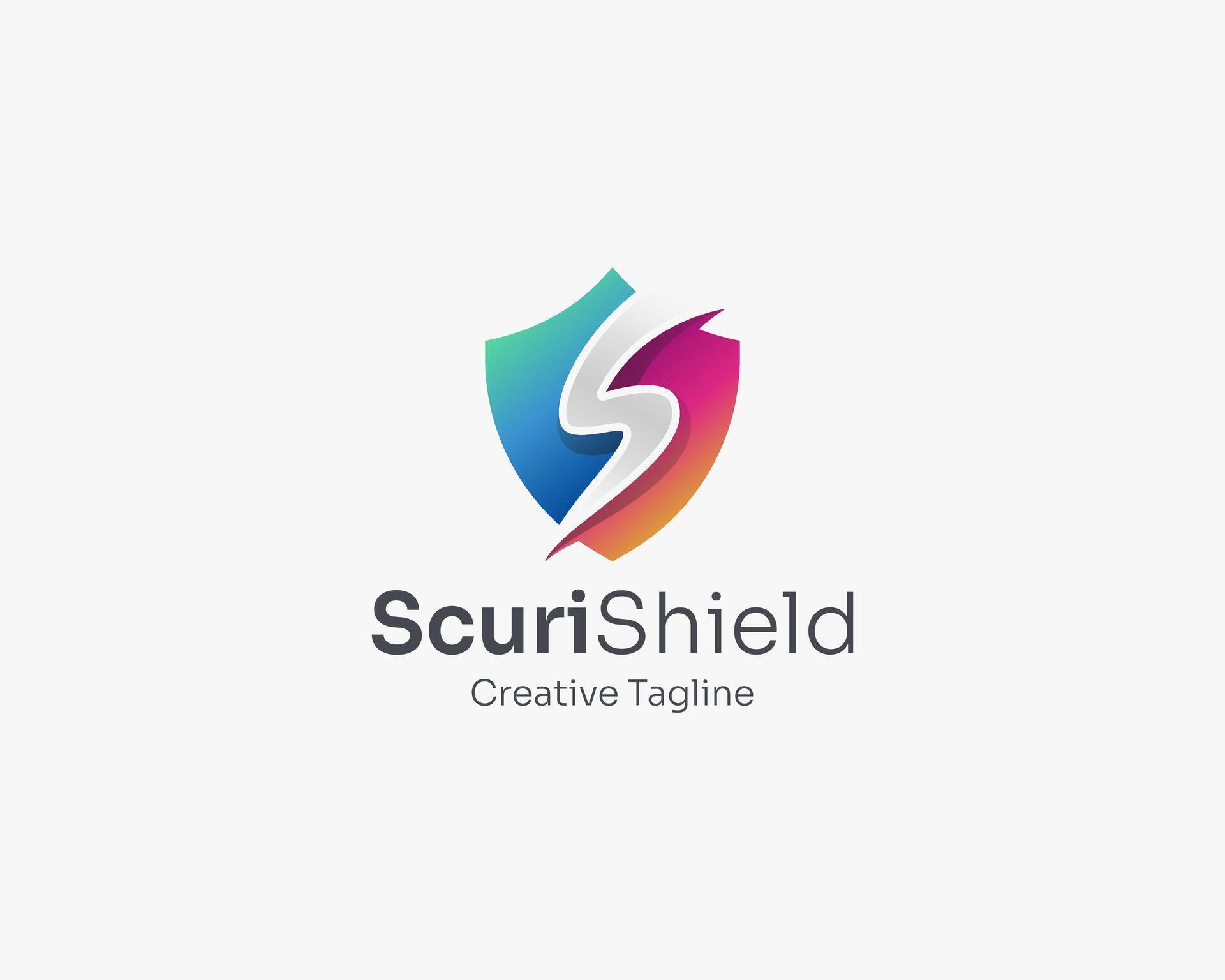 Creative security technology logo gradient 68205893 Vector Art at Vecteezy
