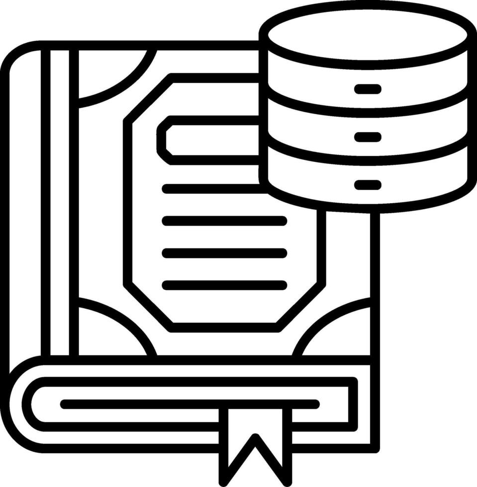 Database Line Style Icon 68236625 Vector Art at Vecteezy