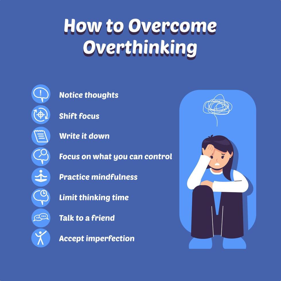 How to overcome overthinking. How to stop worrying. Psychological ...