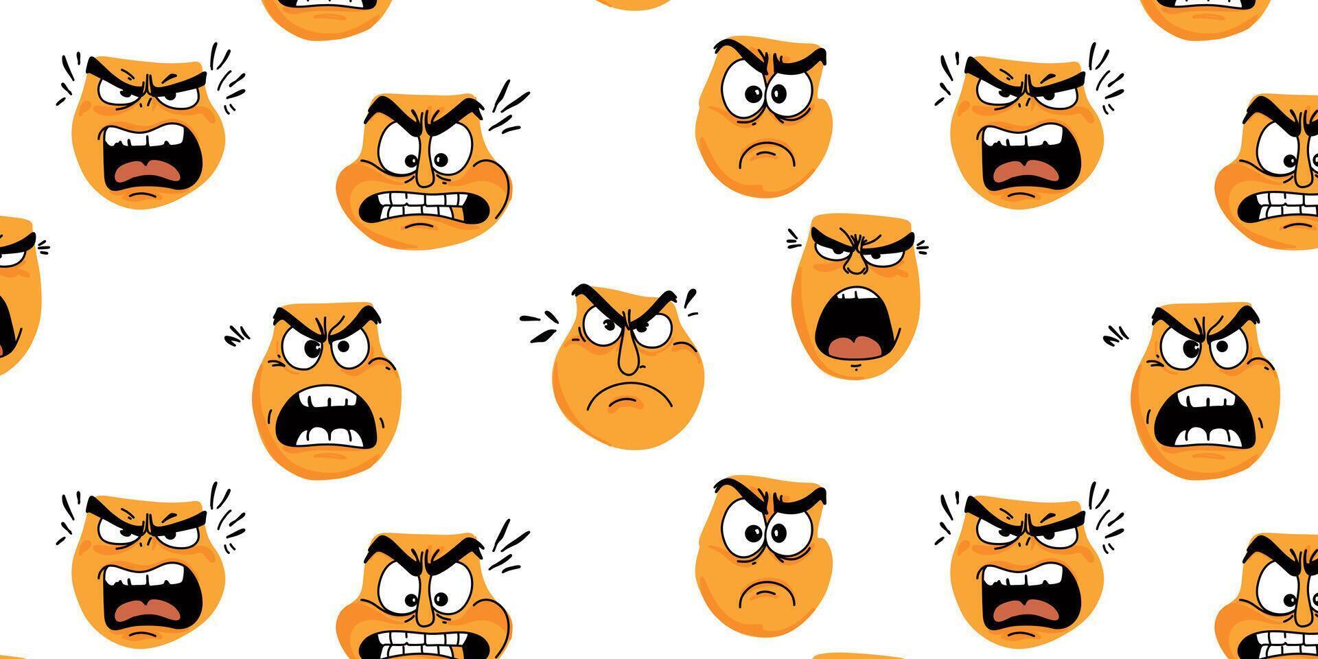 aggressive creatures pattern 68274796 Vector Art at Vecteezy