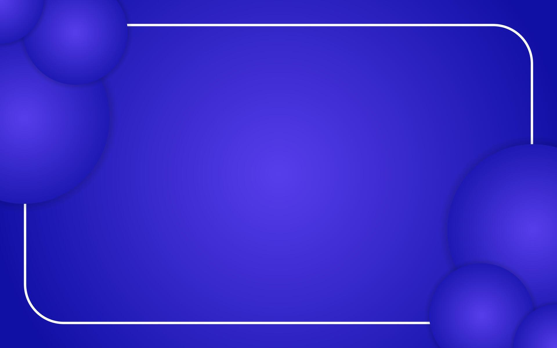 Blue abstract frame with floating spheres 68340056 Vector Art at Vecteezy